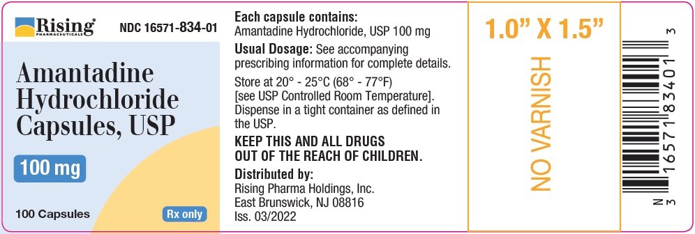 Rx Item:Amantadine 100MG 100 CAP by Rising Pharma USA Gen Symmetrel