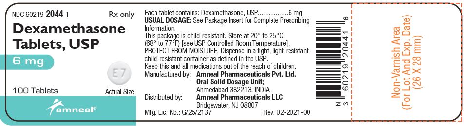 Rx Item:Dexamethasone 6MG 100 TAB by Amneal Pharma USA EXP 10/23