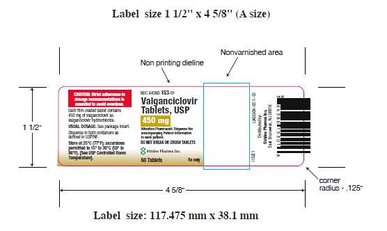 Rx Item-Valganciclovir 450mg Tab 60 by Stride Pharma USA Gen Valcyte