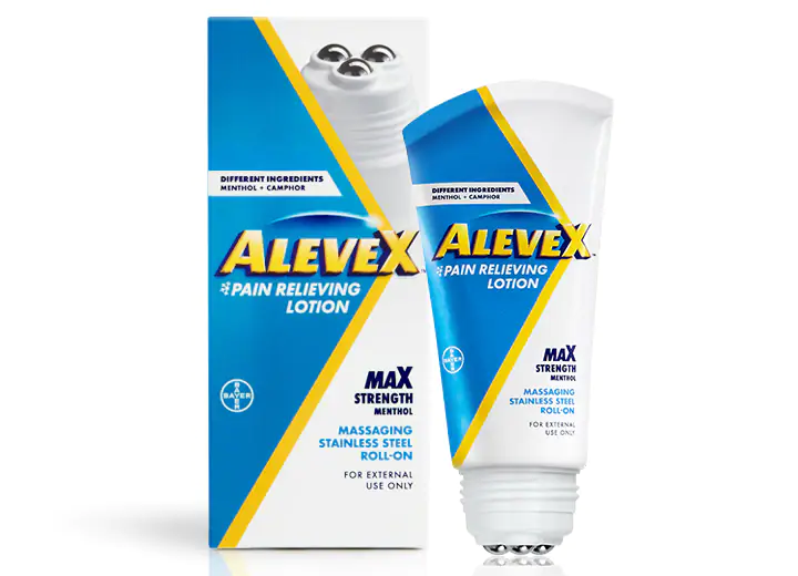 Pack of 12-AleveX Pain Relieving Lotion Max Strength Menthol Roll-On 2.5 OZ