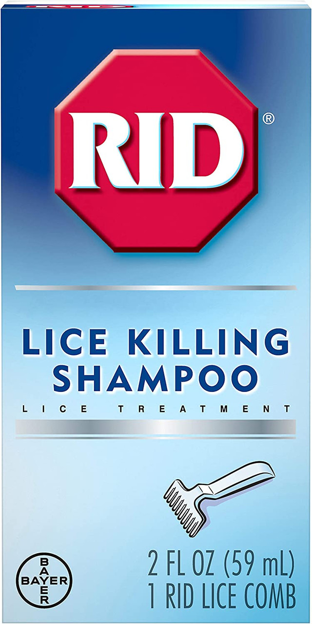 Case of 12 Rid Lice Killing Shampoo One comb 2 oz By Bayer Corp Cons Health