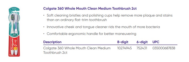 Colgate 360 Whole Mouth Clean Medium Toothbrush 2ct