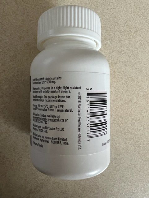 Rx Item-Levitiracetam 500Mg Tab 120 By Northstar Pharma Gen Keppra