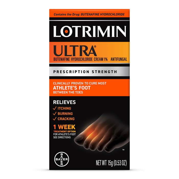 Pack of 12-Lotrimin Ultra Athlete’s Foot Cream 15g By Bayer