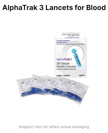 AlphaTRAK 3 Lancets 50 count Vial By Zoetis