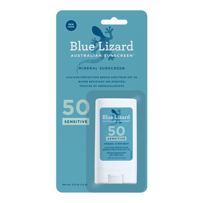 Blue Lizard Australian Sunscreen Sensitive Mineral Stick 50+ 0.5 OZ