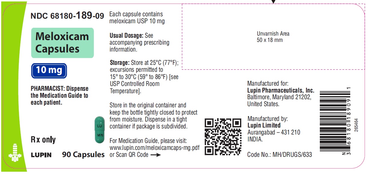 Rx Item-Meloxicam 10Mg Caps 30 By Lupin Gen VIVLODEX Exp 5/31/24