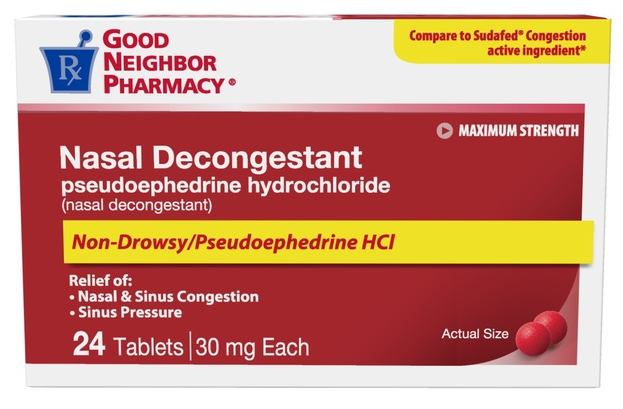 GNP Nasal Decongestant Tablets 24ct By LNK International/GNP USA