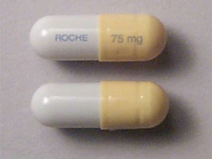 Rx Item:Tamiflu Oral 75mg 10 Capsules Oseltamivir by Genentech USA