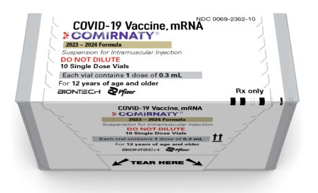 RX ITEM-COMIRNATY 2023-24, COVID-19 MRNA 12YRS 0.1MG/ML (10/BX) by ...