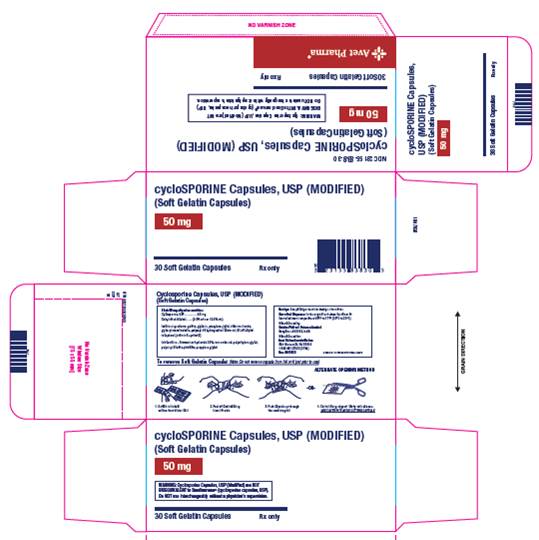 Rx Item-Cyclosporine 50Mg Cap Modified 30 By Avet Heritage Pharma Gen ...