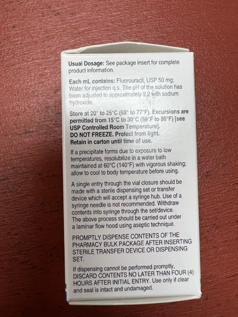 Rx Item-Fluorouracil 5 GM VL 100 ML by Alembic Pharma USA