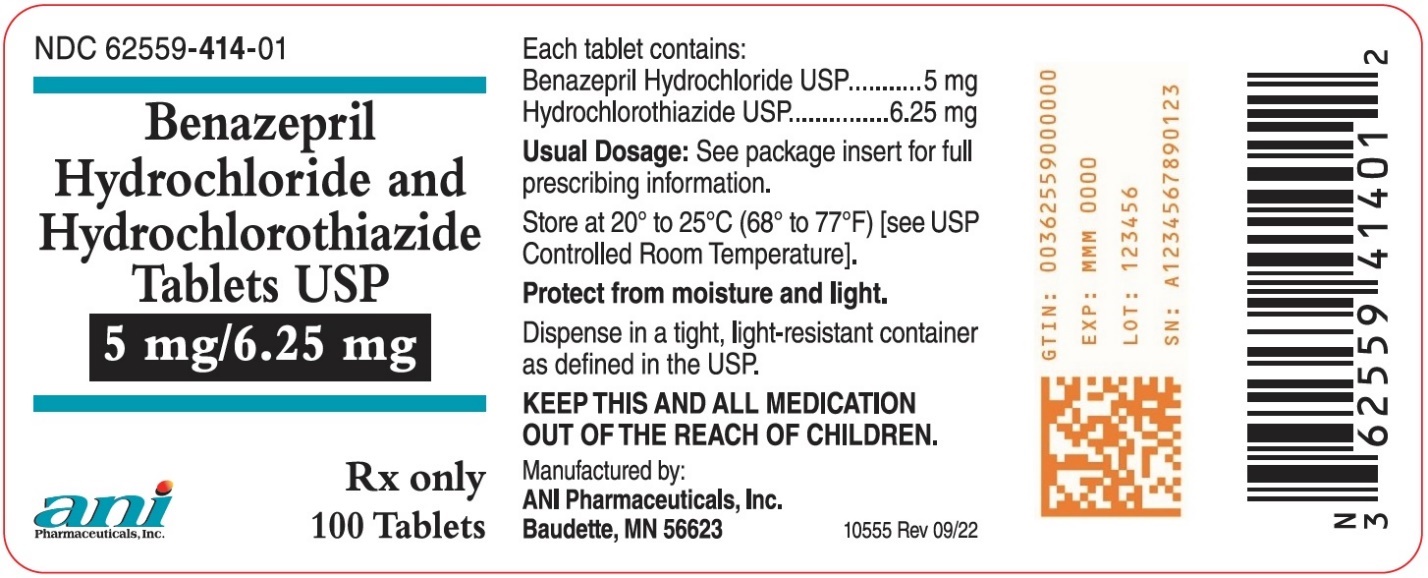 Rx Item-Benazepril-Hctz 5/6.25Mg Tab 100 By Ani Pharma