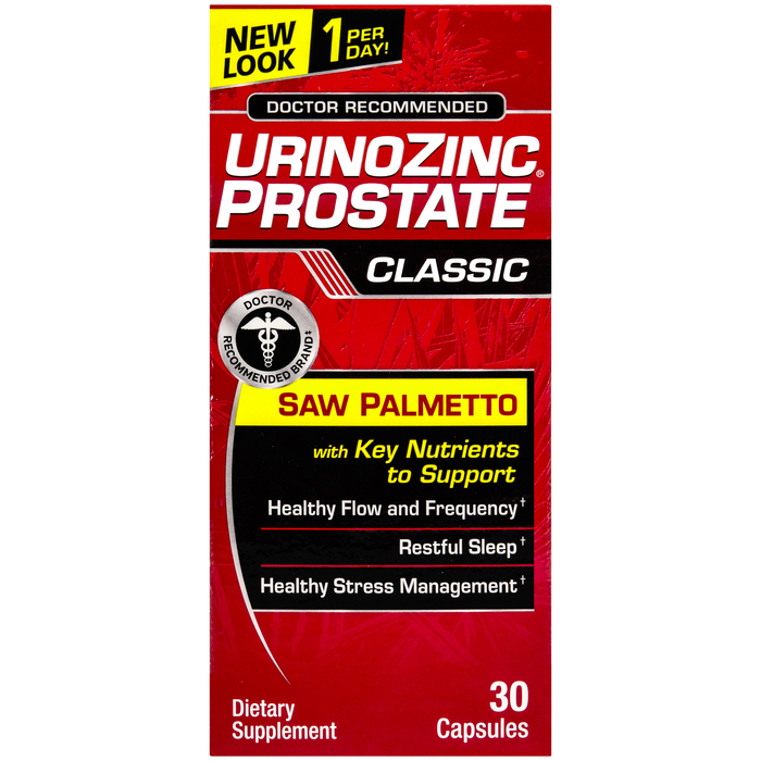 Pack of 12-Urinozinc Prostate Classic Fomrula 30count Caps