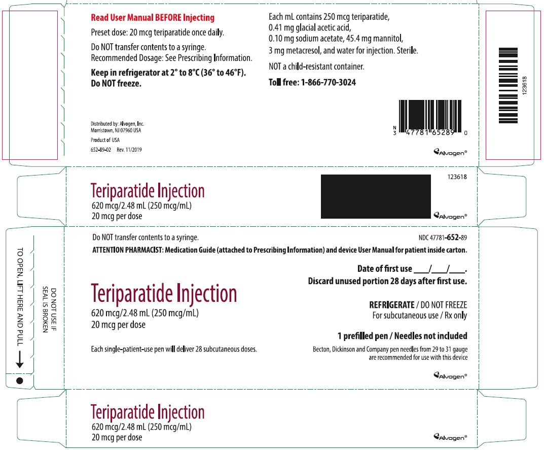 Rx Item-TERIPARATIDE 620 MCG/2.48ML PFP Gen Forteo Pen 20Mcg