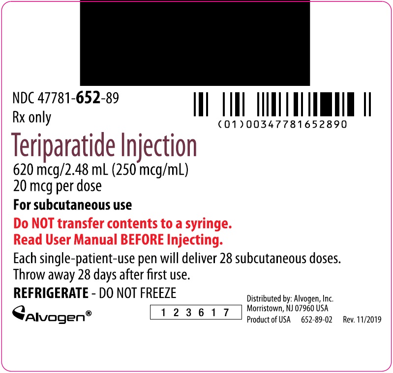 Rx Item-Teriparatide 600 MCG PFP 2.4ml By Apotex Pharma USA Forteo