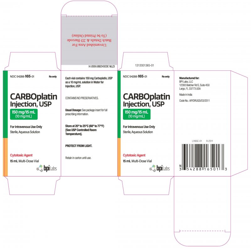 Rx Item-Carboplatin 150MG 15 ML Multi Dose Vial by BPI Pharma Gen Parapltin