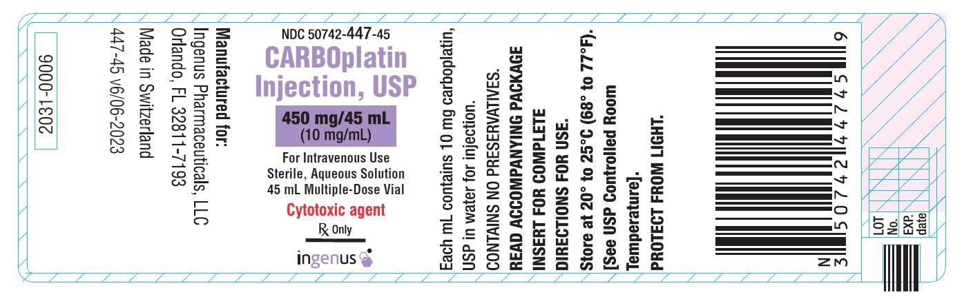 Rx Item-Carboplatin 10 Mg/Ml Vl 60ml By Ingenius Pharma USA Gen Paraplatin