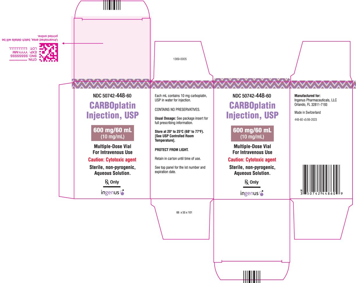 Rx Item-Carboplatin 10 Mg/Ml Vl 60ml By Ingenius Pharma USA Gen Paraplatin