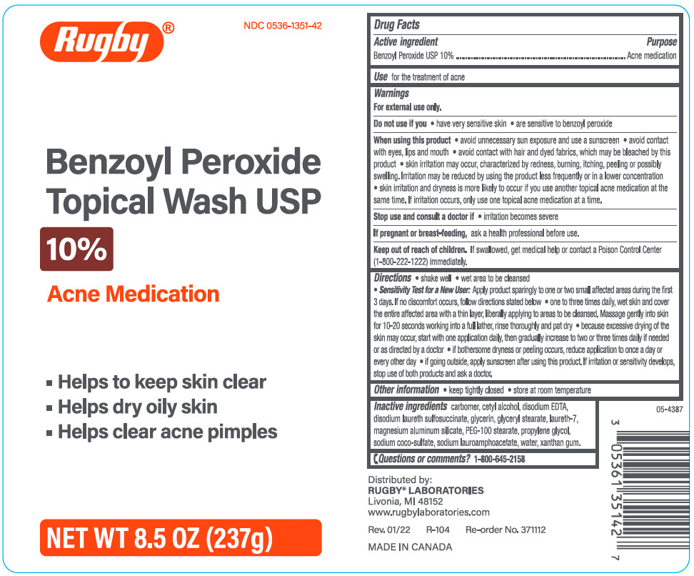 Benzoyl Peroxide Topical Wash 10% - 5 Oz By Major Pharma