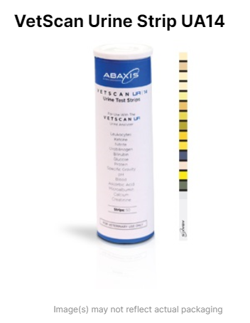 VetScan Urine Strip UA14 By Zoetis 25 Strips