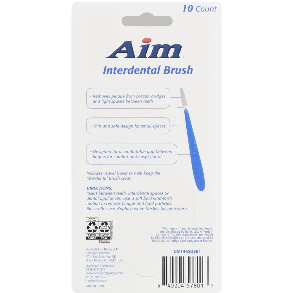 Aim® Interdental Brush, 10 Count Case of 48