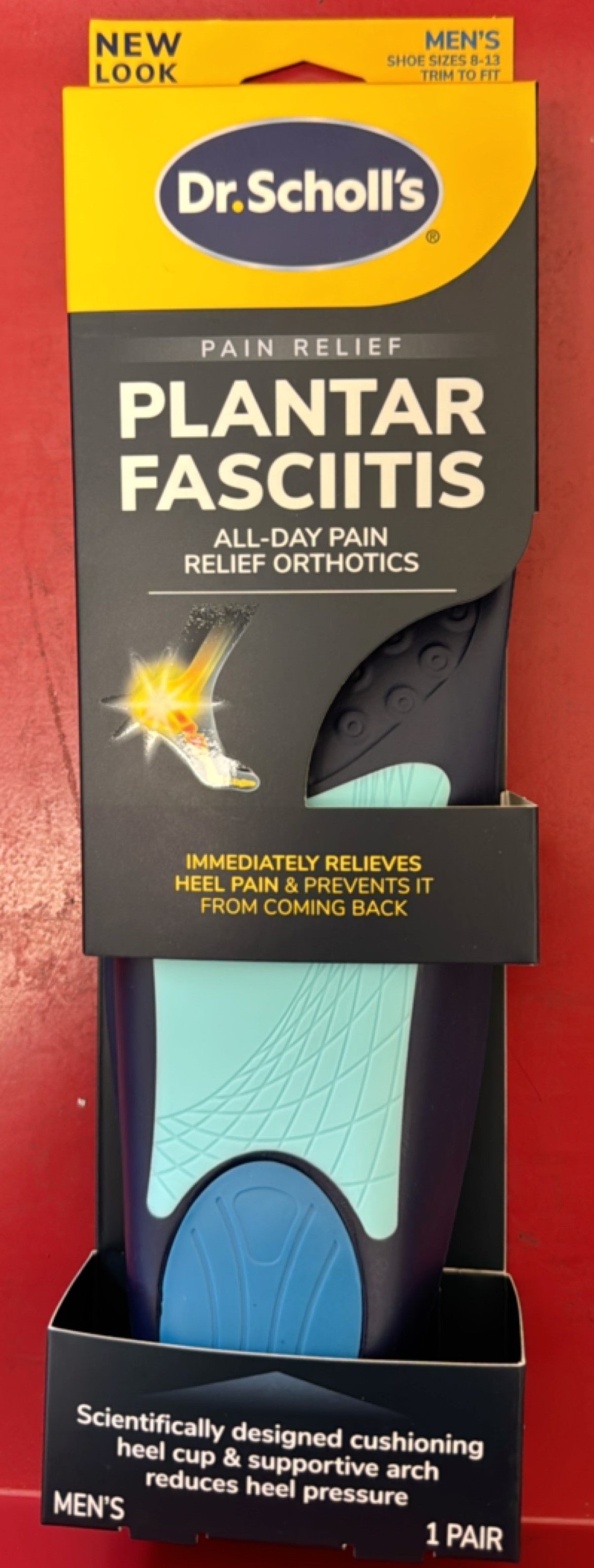 Dr Scholls Pain Relief Orthotics For Plantar Fasciitis For Men 1Pair By ...