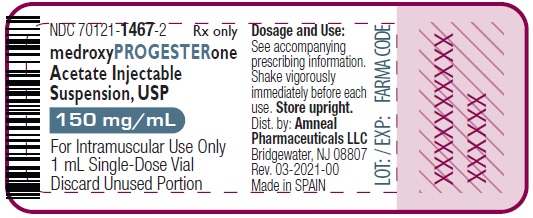 Rx Item-Medroxyprogesterone 150MG 1 ML SDV Gen Depo Provera by Amneal ...