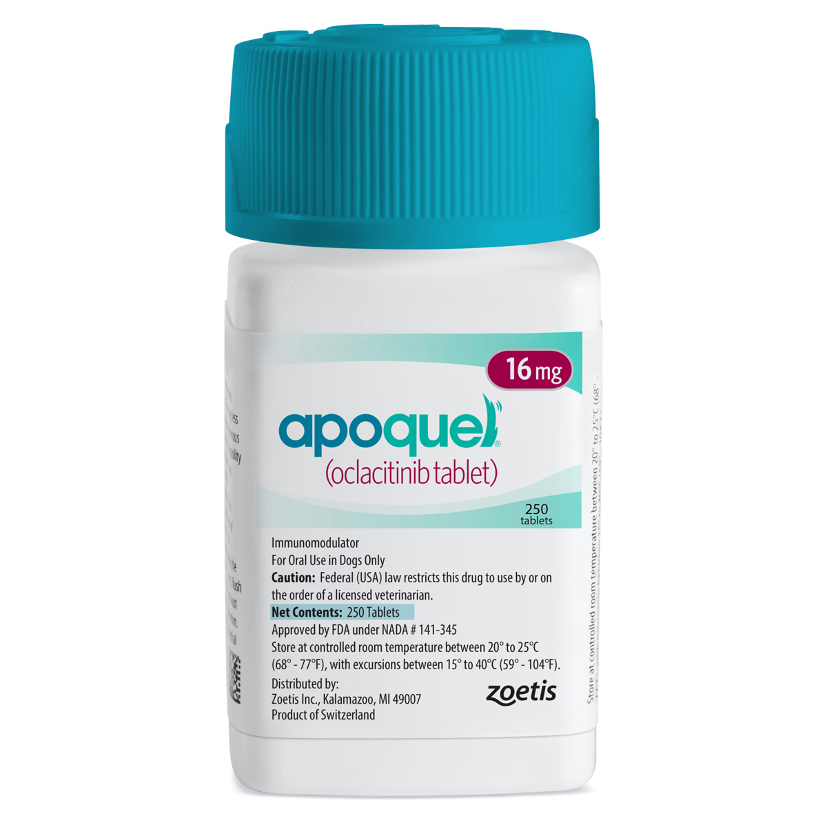 Apoquel 16mg Chewable Oclacitinib 250 Tab By Zoetis Pet Rx(Vet)