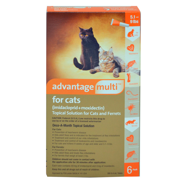 Advantage Multi Cat 2-5lb imidacloprid, moxidectin sol By Elanco Pet Rx ...