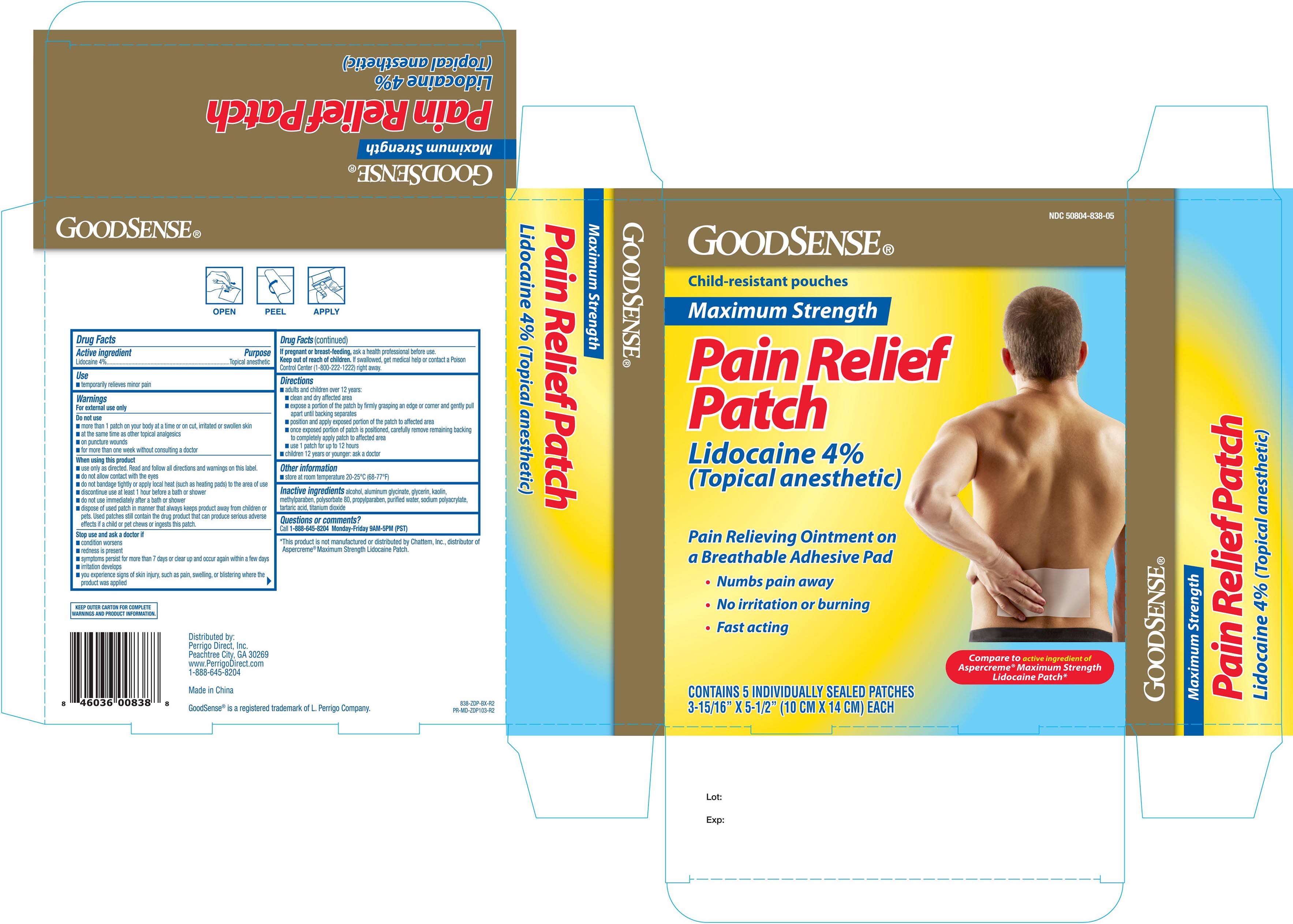 Pack of 24-Pain Relief Maximum Strength 4 % Gen Asperceme Goodsense 5 ...