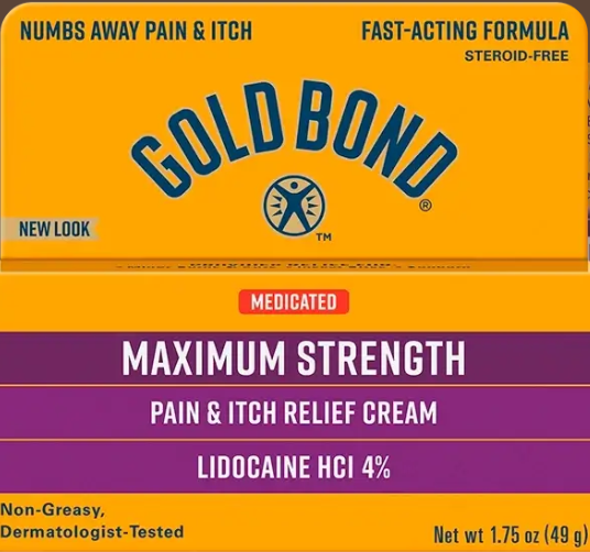 Gold Bond Maximum Strength Pain & Itch Cream 1.75oz By Chattem Drug ...