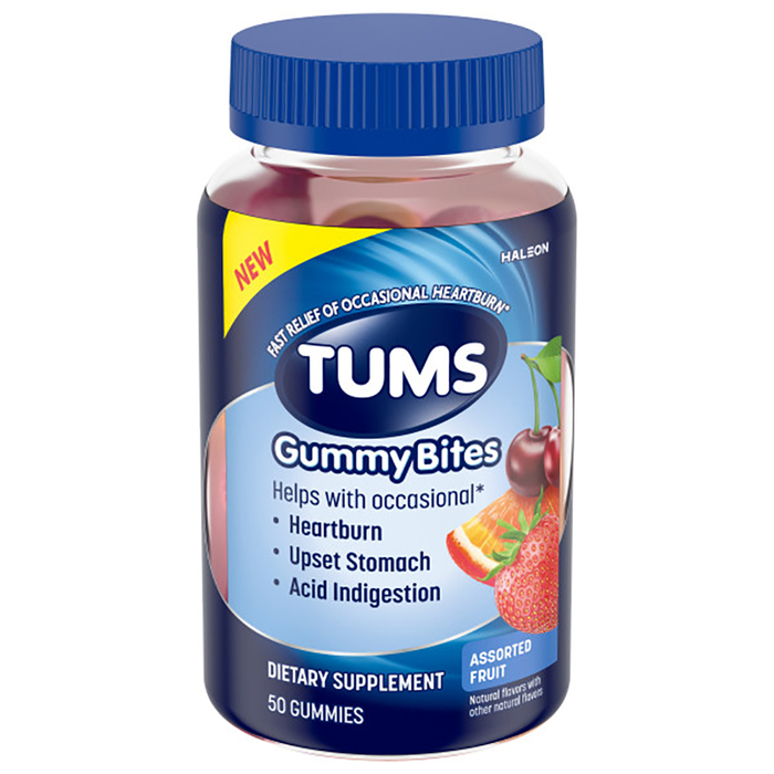 Tums GummyBites Assorted Fruit 50ct By Haleon US Services