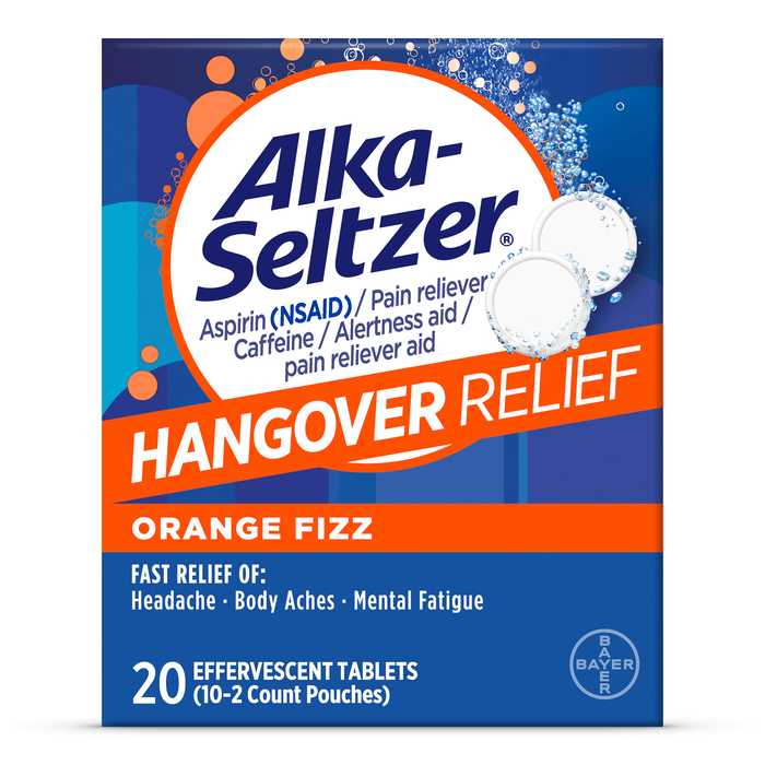 Alka-Seltzer Hangover Relief Orange Fizz Tab 20Ct By Bayer Corp ...