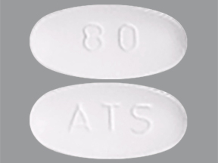 Rx Item:Atorvastatin 80MG 90 TAB by Ascend Lab USA Gen Lipitor