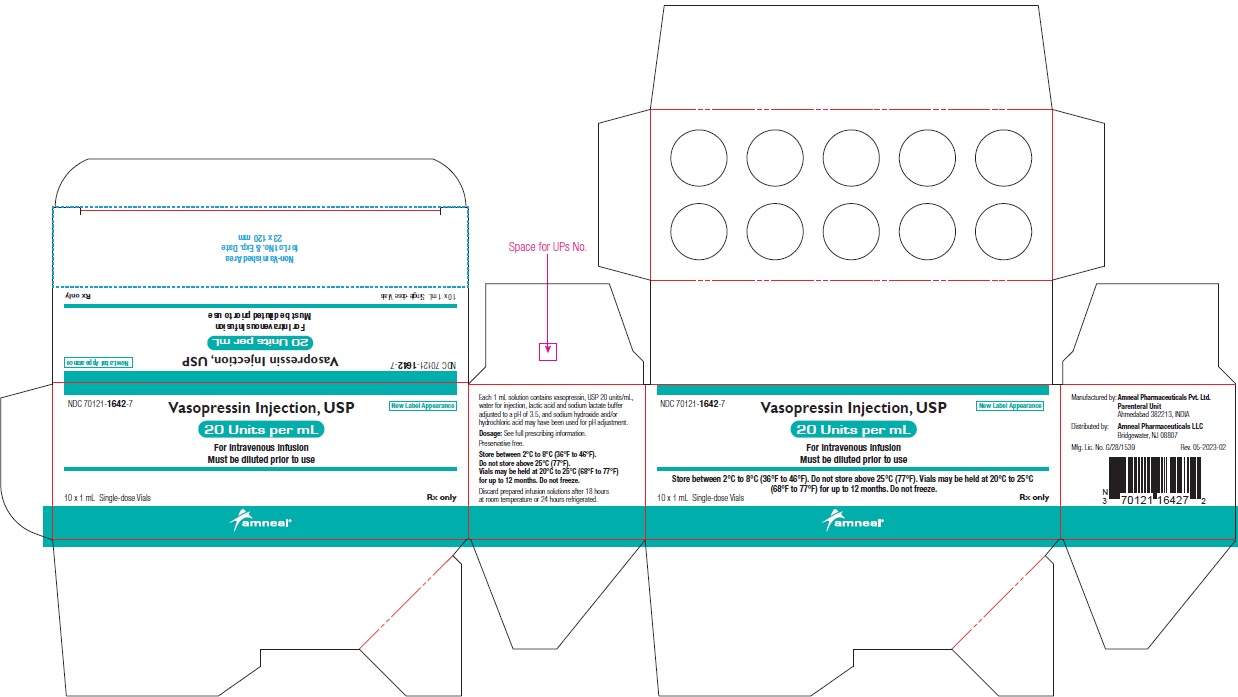 Rx Item-Vasopressin 20UN-ML 25X1ML SDV by Amneal Pharma USA Ref