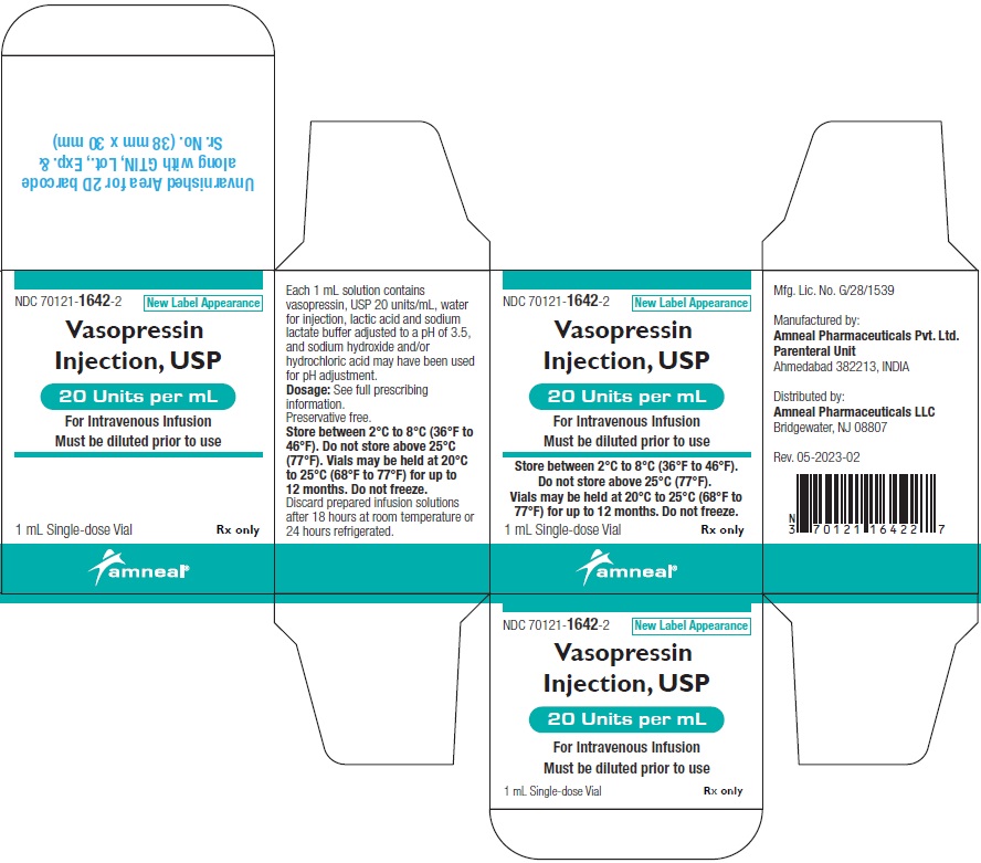 Rx Item-Vasopressin 20UN-ML 25X1ML SDV by Amneal Pharma USA Ref