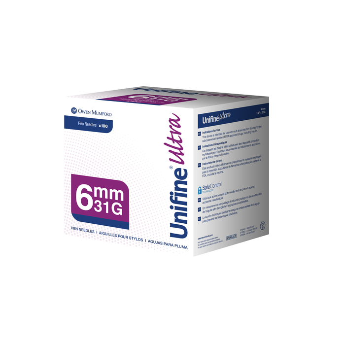 Unifine Ultra Pentips 6mmx31g 100ct By Owen Mumford USA