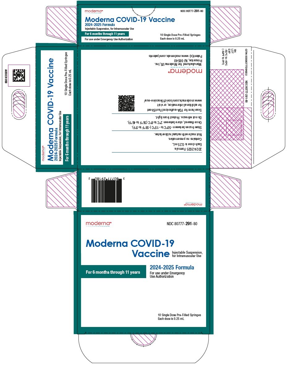 RX ITEM-Moderna Spikevax COVID 19 Vaccine 6m-11y 25 MCG/0.25ML 10 PFS 24-25