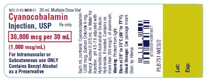 Rx Item-Cyanocobalamin 1000mcg 1X30 ML Multi Dose Vial by Hikma Pharma