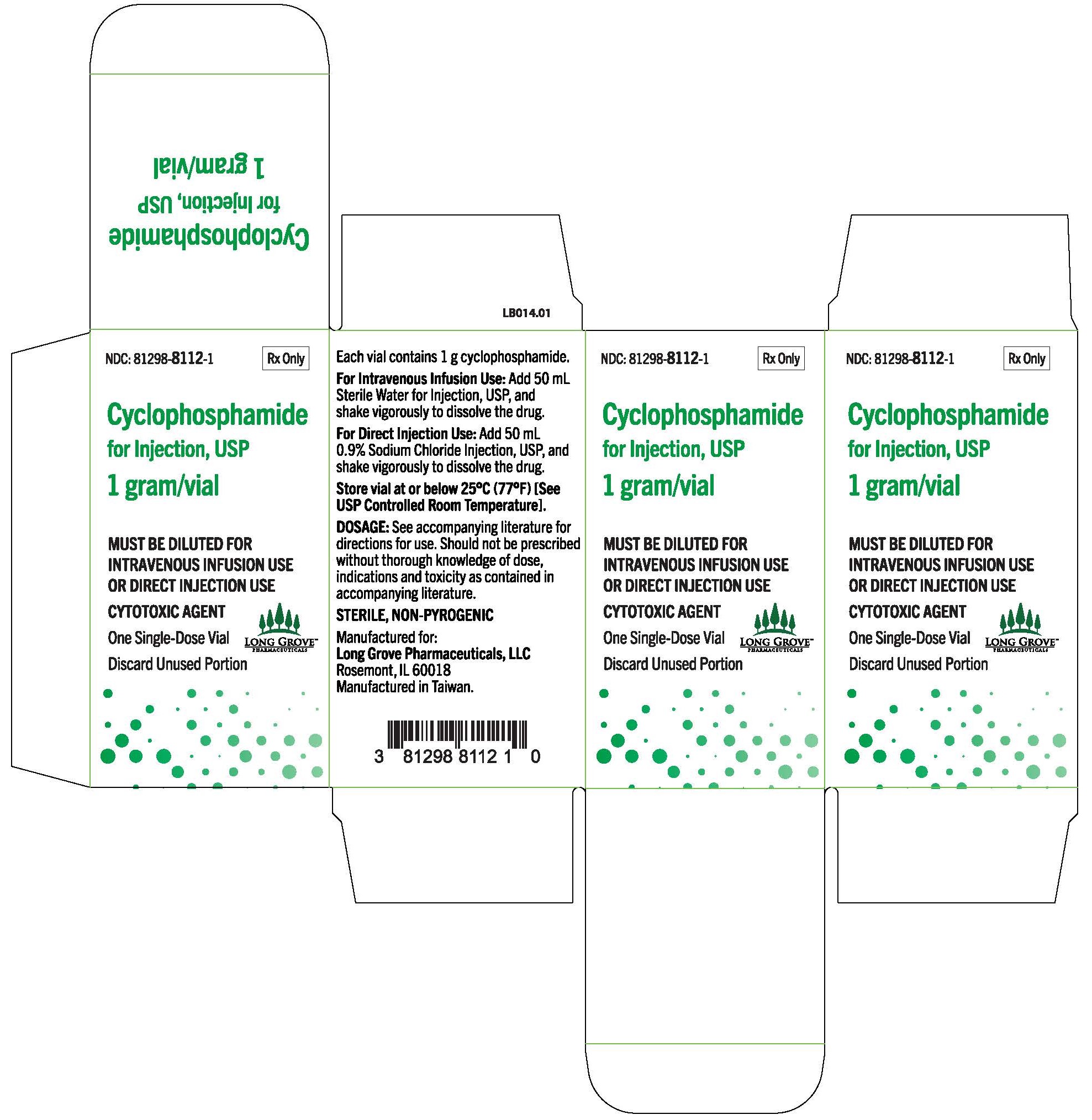 Rx Item-Cyclophosphamide 1gm SDV By Long Grove Pharma Gen Cytoxan