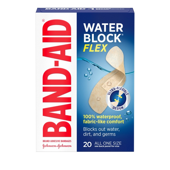 BAND-AID Water Block Flex Adhesive Bandage, One Size 20ct