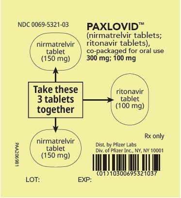 Rx Item-Paxlovid 300/100 MG TAB 30 (3X10) BP By Pfizer Pharma