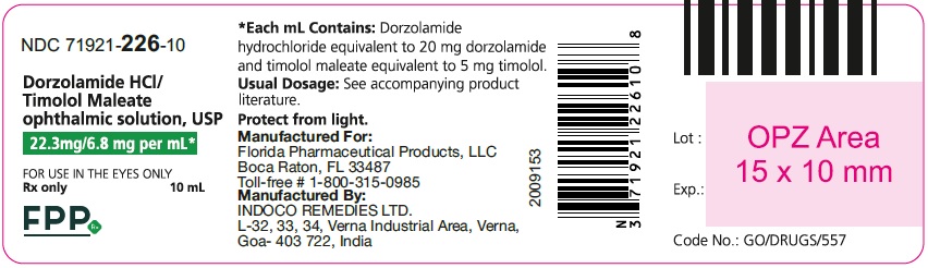 Rx Item-Dorzolamide-Timolol Drops 10Ml By Florida Pharma Gen Cosopt