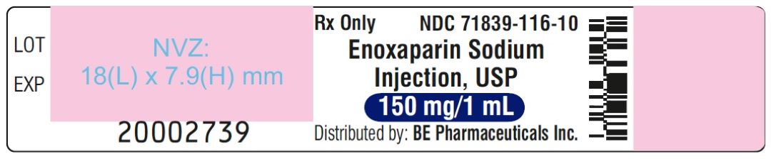 Rx Item-Enoxaparin 150Mg/Ml Syringe 10 By Be Pharma Gen Lovenox