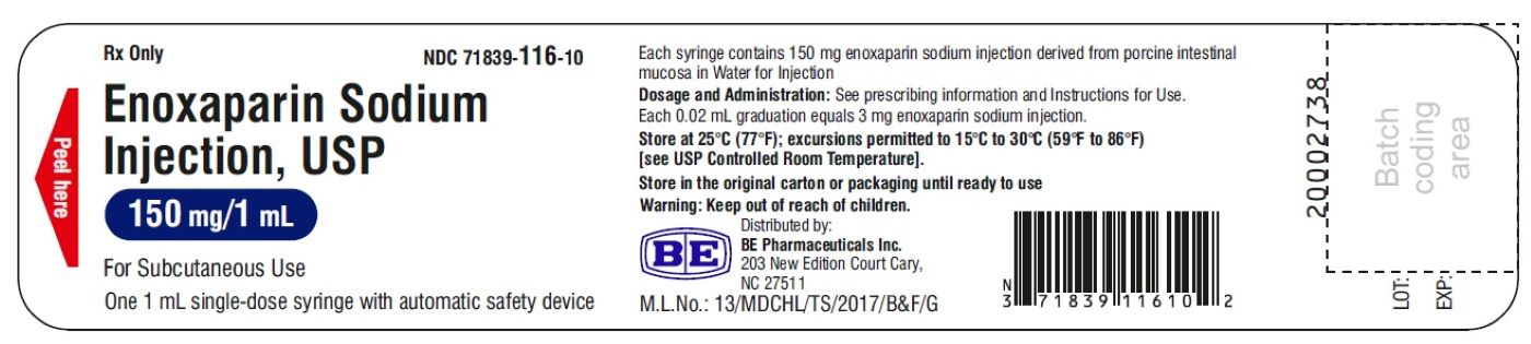 Rx Item-Enoxaparin 150Mg/Ml Syringe 10 By Hepalink Pharma Gen Lovenox