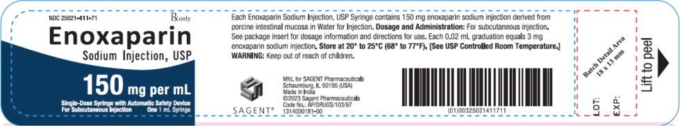 Rx Item-Enoxaparin 150Mg/Ml Syringe 10 By Sagent Pharma Gen Lovenox