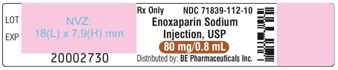 Rx Item-Enoxaparin 80Mg/0.8Ml Syringe 10 By Be Pharma Gen Lovenox