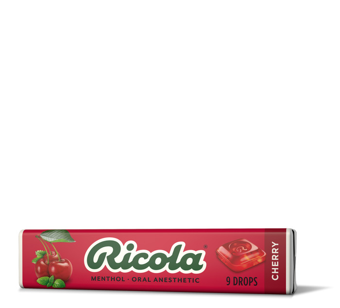 Ricola Stick Cherry Menthol Drops 20X9Ct