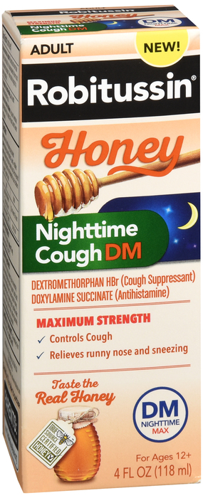 Robitussin Honey Dm Max Cough Nite Liq 4Oz By Glaxo Smith Kline ...